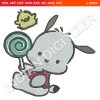 Sanrio - Pochacco #2 Hello Kitty Embroidery Design In 4 Sizes & 8 ...